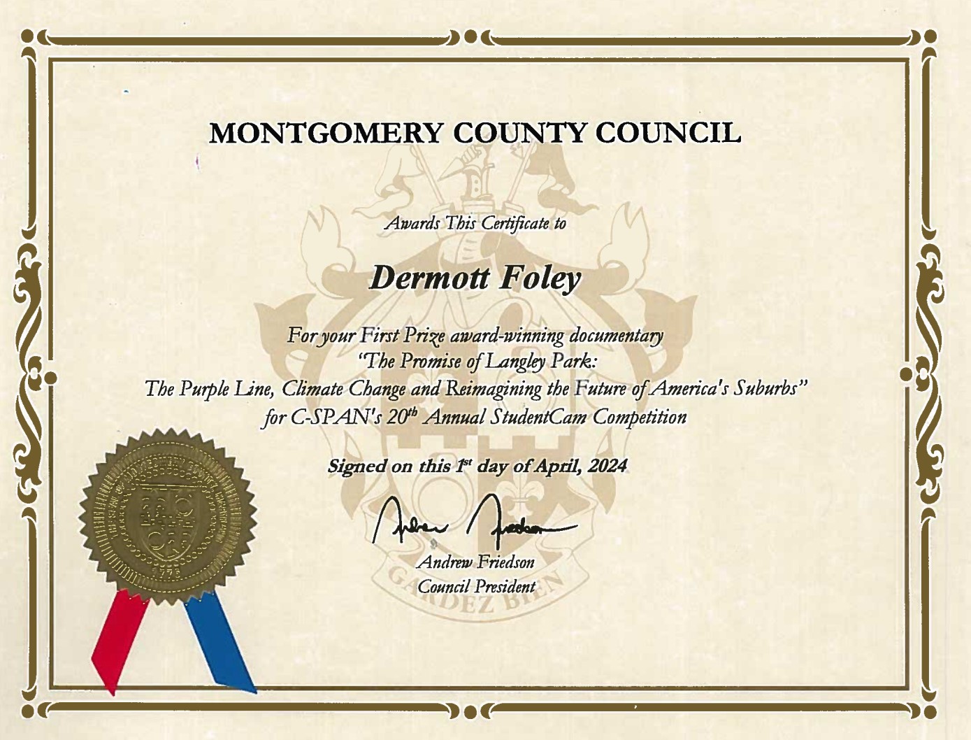 2024 First Prize High School East – “The Promise of Langley Park” by ...